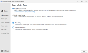 Creating a policy with the WDAC Wizard – IT Dev Lab