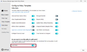 Creating a policy with the WDAC Wizard – IT Dev Lab